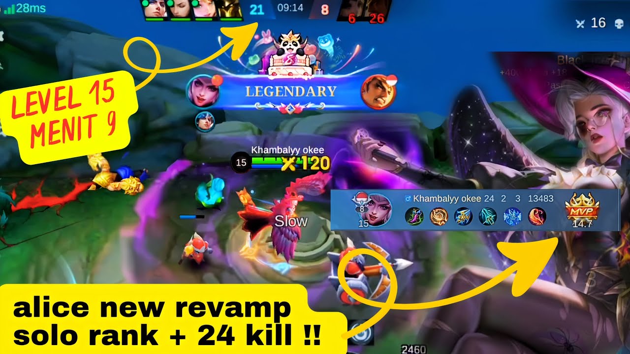 ALICE REVAMP META ALICE HYPER IS BACK ‼️ SOLO RANK 24 Kill !!😱 GAMEPLAY ...