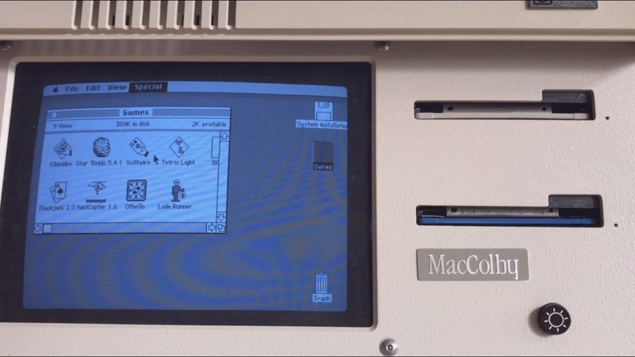 Colby Computer's MacColby after restoration - YouTube
