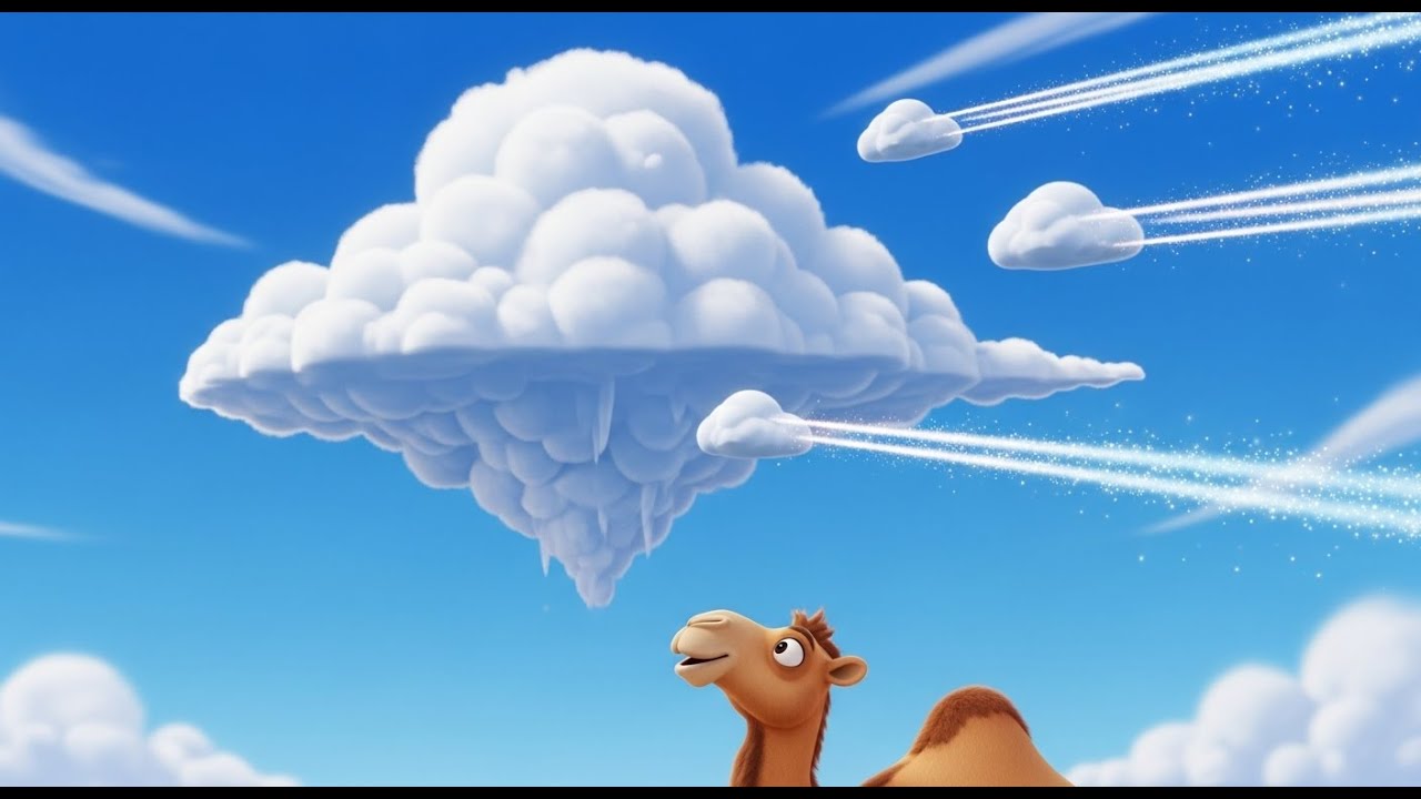 The Camel Who Counted Clouds | Fun Educational Nursery Rhyme - YouTube