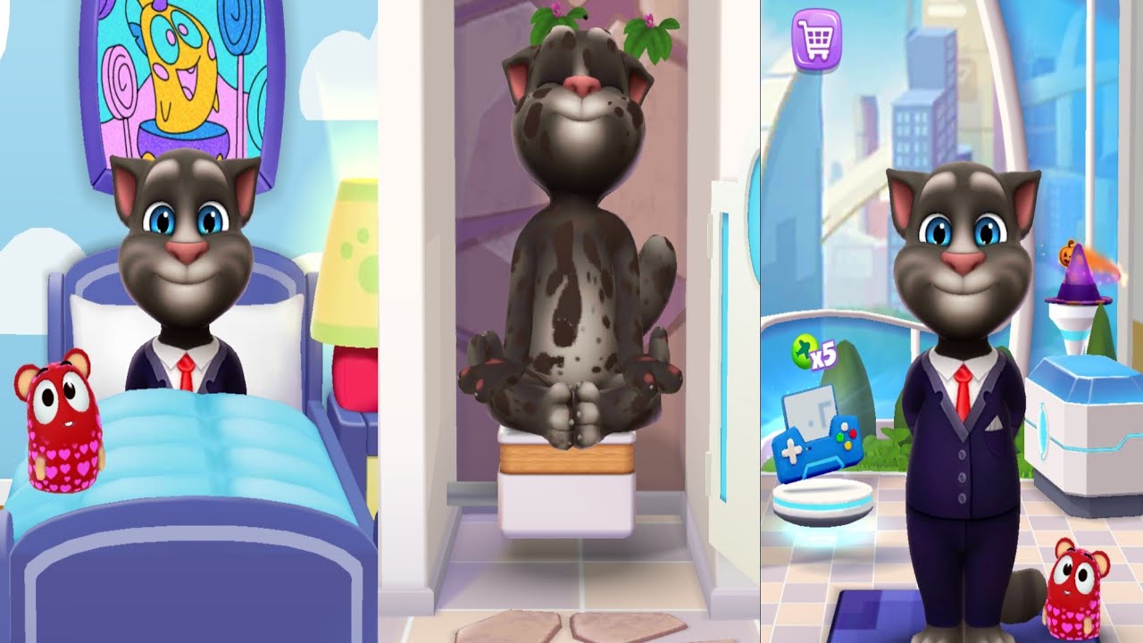 Talking Tom 2 the washroom video talking Tom 2 the sleep 😴😴 video ...