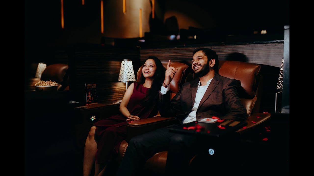 Nikhil x Manisha - The Surprise Proposal in PVR Cinemas in Bangalore - YouTube
