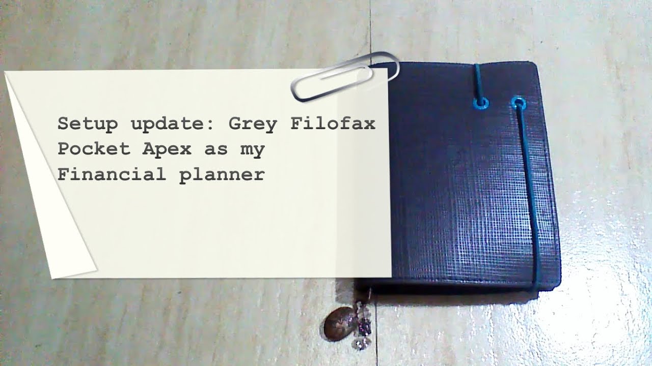 Pocket Filofax Setup (Financial Planner) ll ep.7 - YouTube