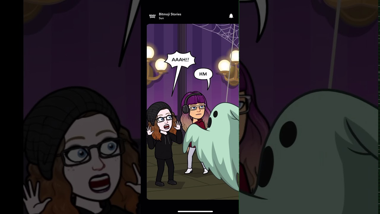Bitmoji Stories (I’m the purple and blonde hair one) - YouTube