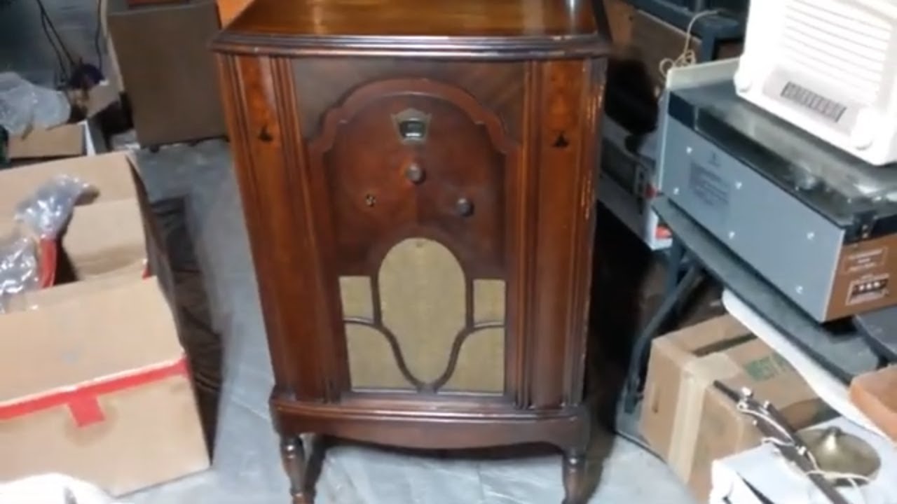Antique Console Radio
