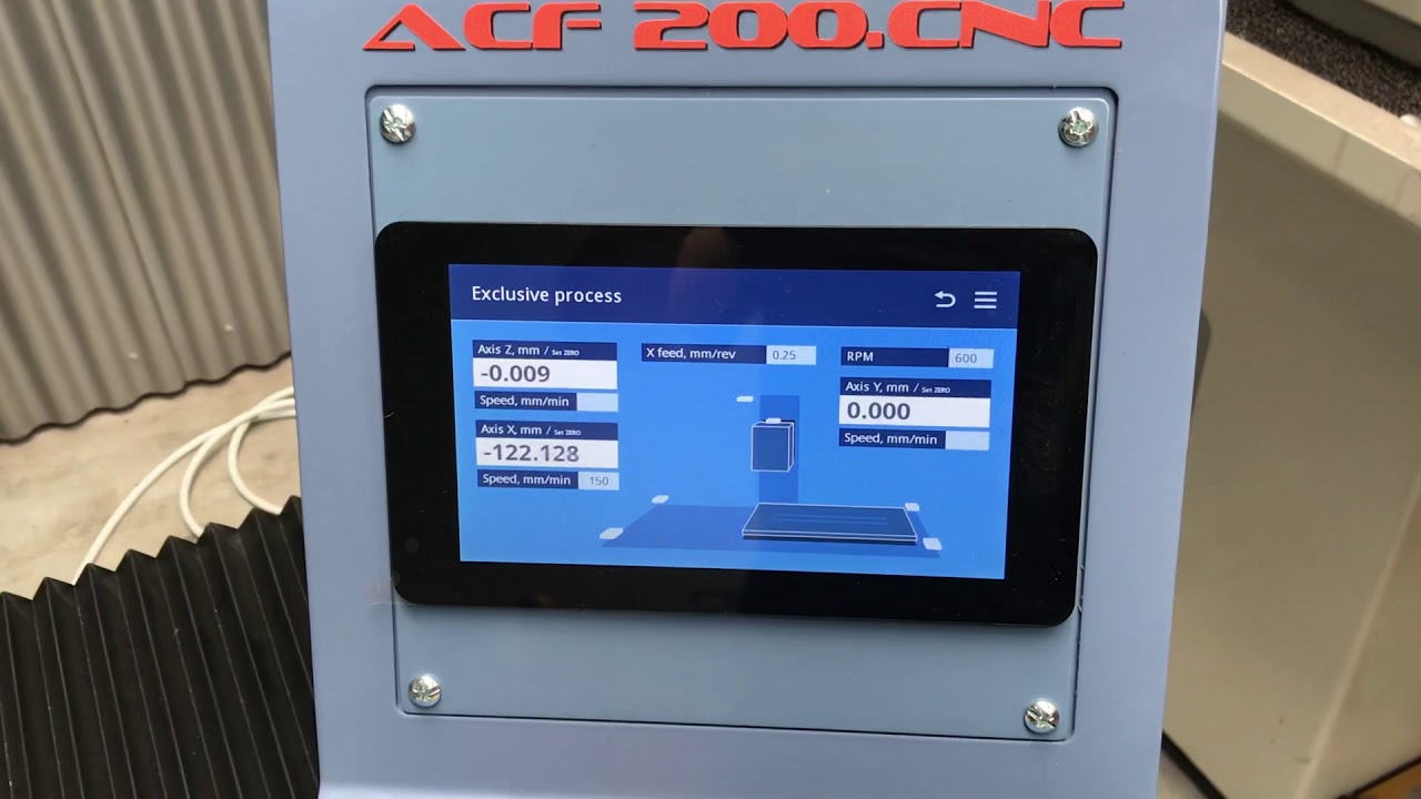 Comec acf-200-cnc millin - YouTube
