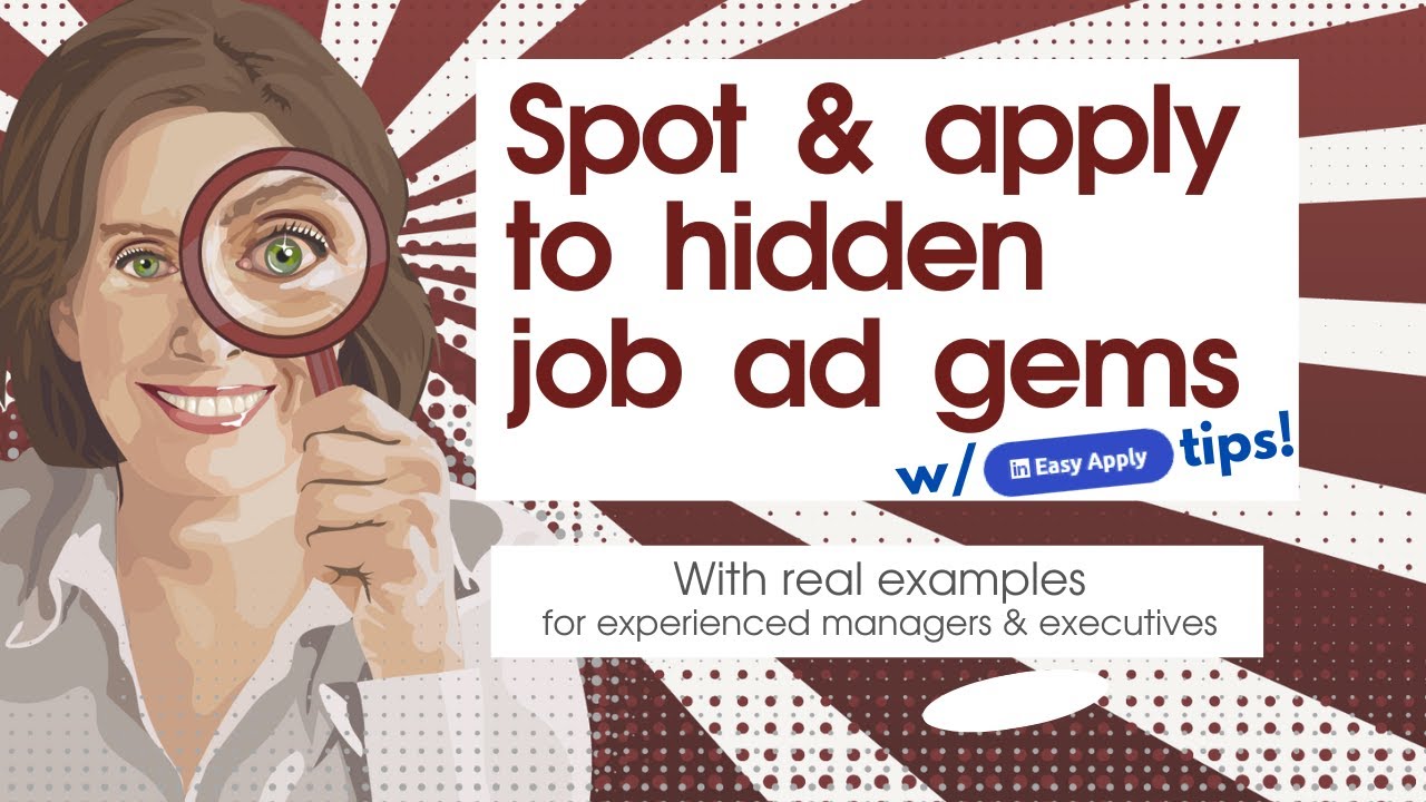 Spot & Apply to Hidden Job Ad Gems – with Easy Apply tips! - YouTube