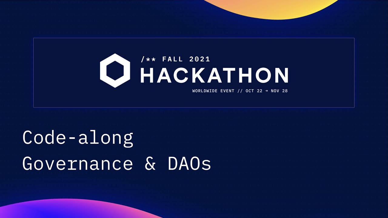 Code-along | Governance & DAOs - YouTube
