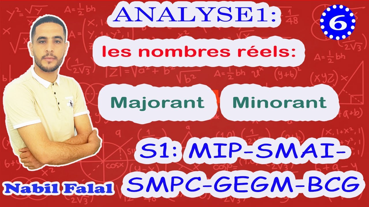 Analyse 1: les nombres réels, le majorant et le minorant. - YouTube