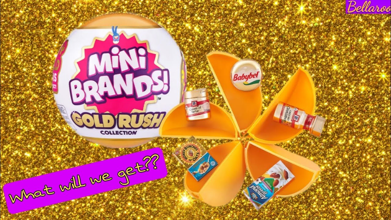 UNBOXING mini brands GOLD RUSH limited addition UK - YouTube