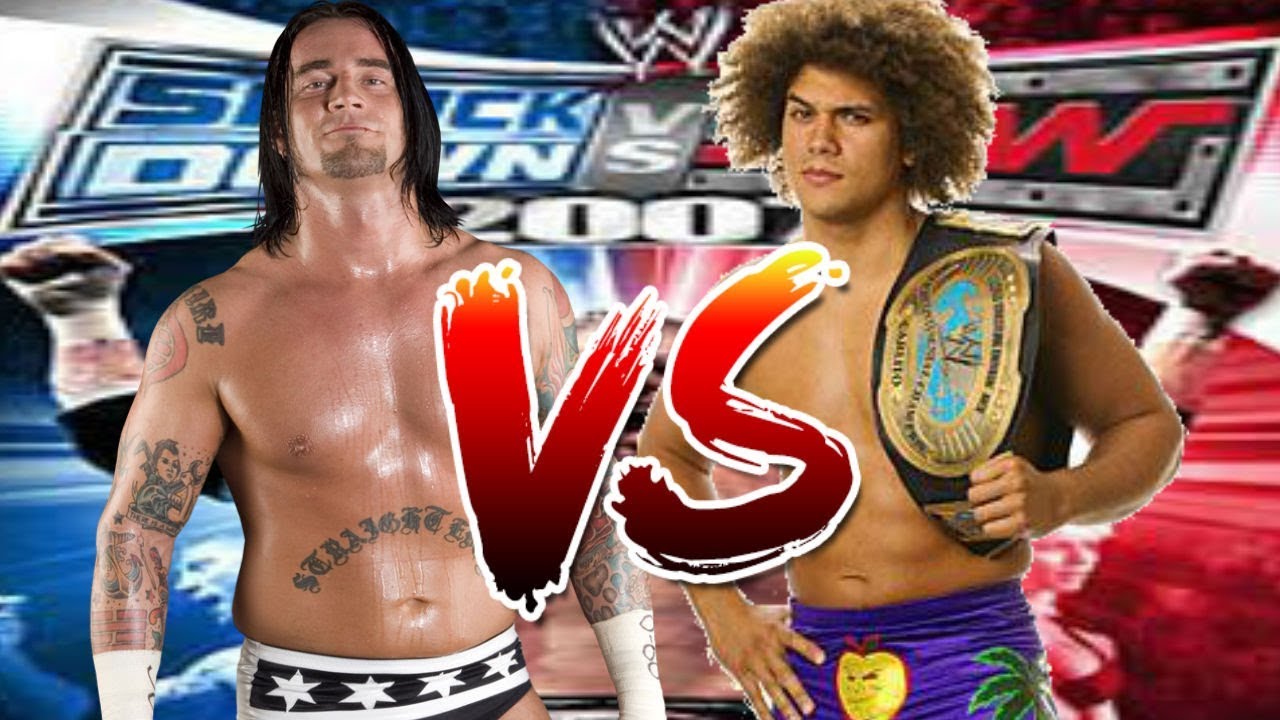 WWE Smackdown vs Raw 2007 CM Punk CAW vs Carlito - YouTube
