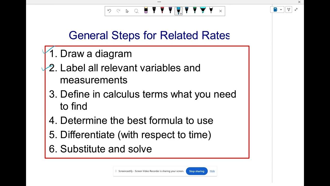 Calculus: Related Rates 1 - YouTube