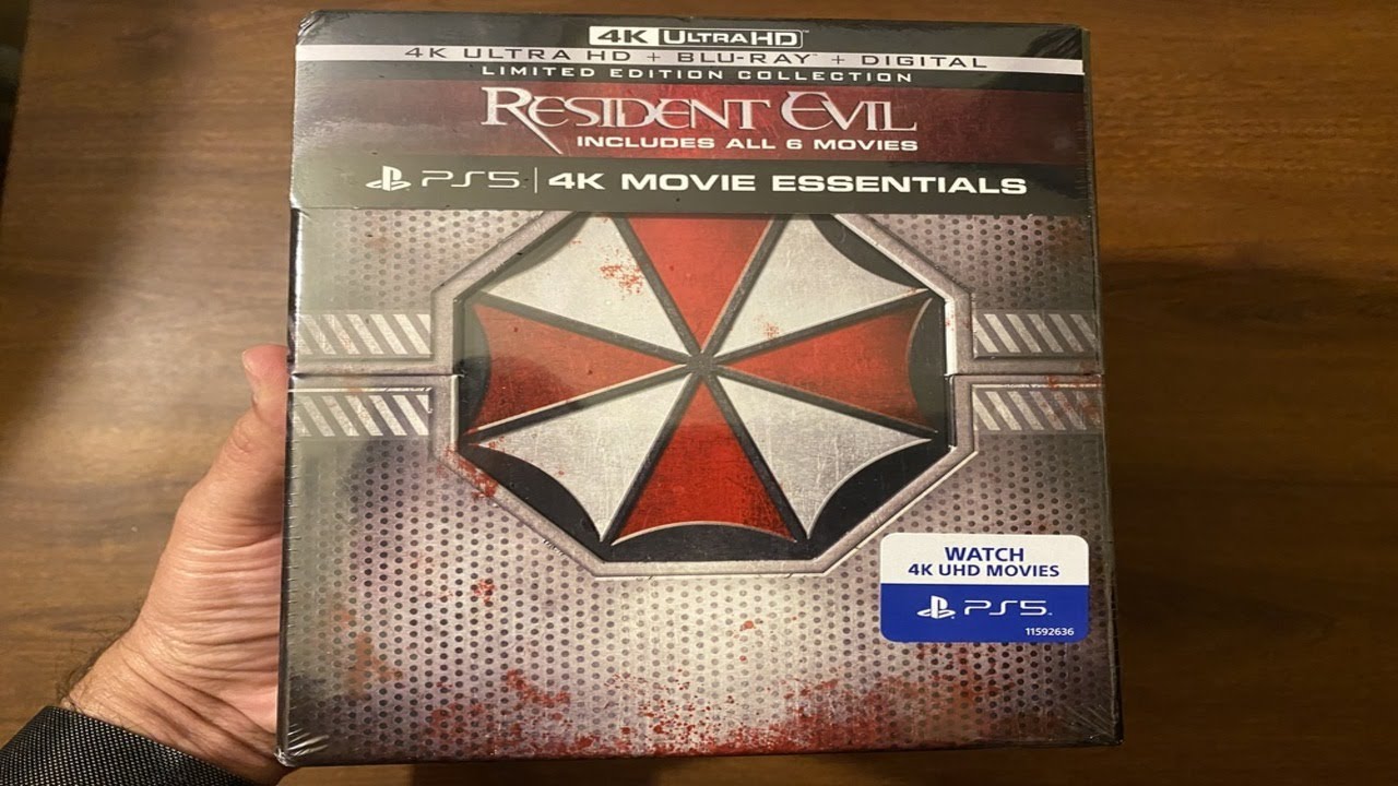 Resident Evil 4K Movie Collection (PS5 4K Movie Essentials) Unboxing ...