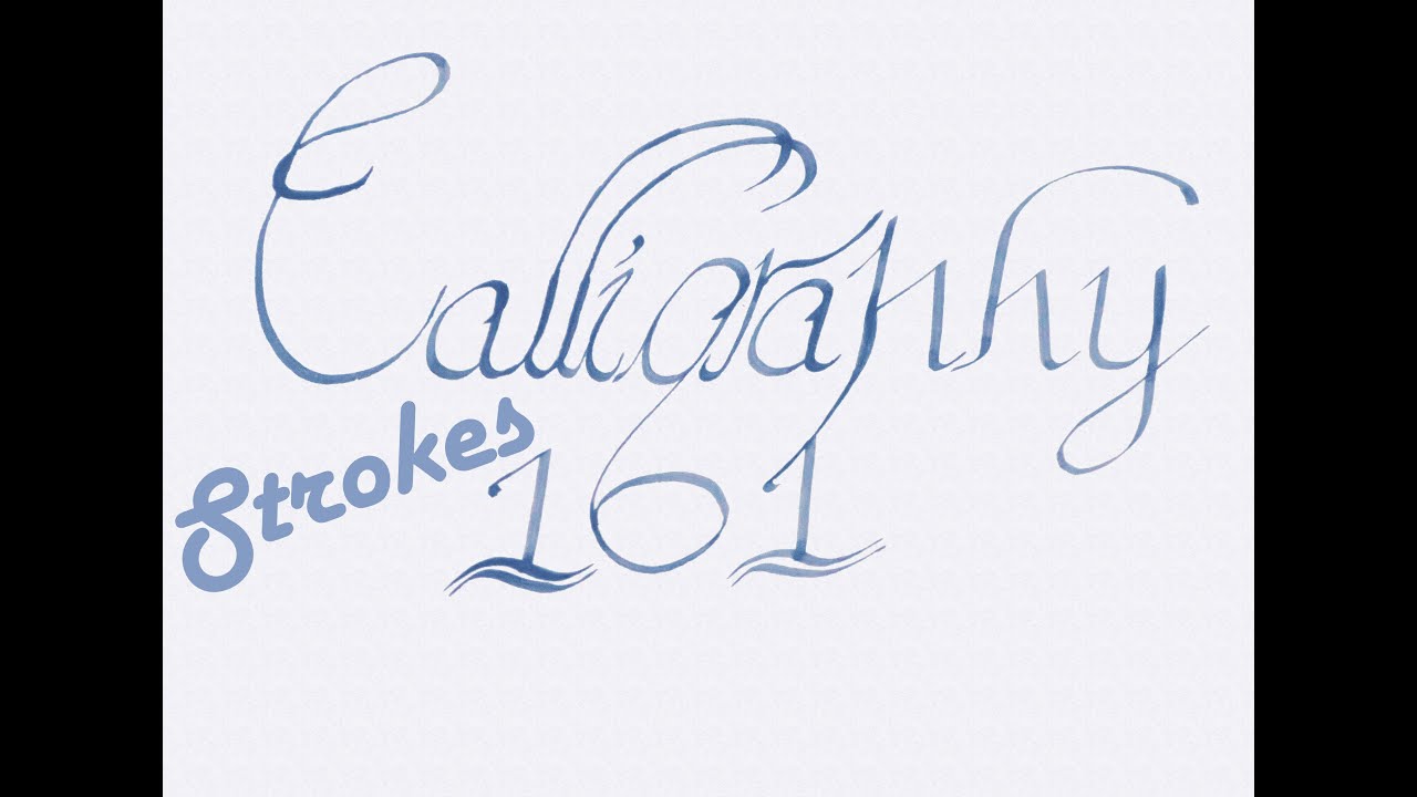 Calligraphy - Basics & Strokes 101 - YouTube