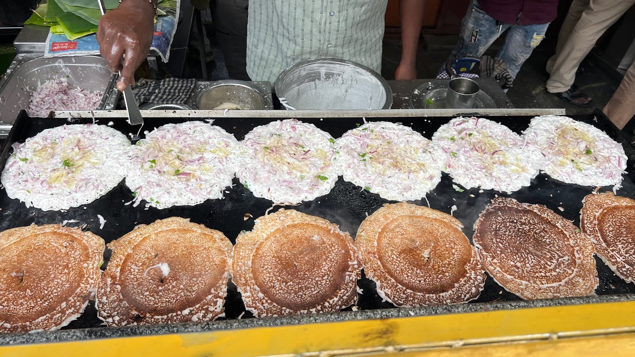 Bangalore's Highest Selling Onion Dosa | Wilson Garden Dosa Camp ...