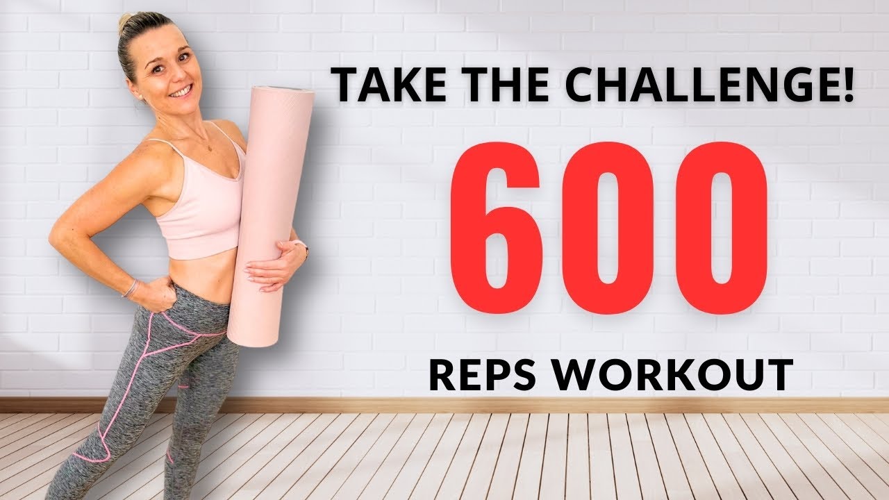 Burn Calories! 600 reps in 12 exercises (Difficulty:: ★★★★☆) - YouTube