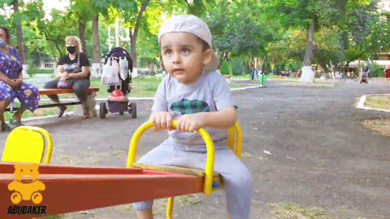 Outdoor Playground for kids Funny Baby Playing Family Fun Play Area ...