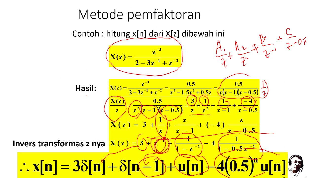 Pengolahan Sinyal Digital 11 metode perhitungan invers transformasi z ...