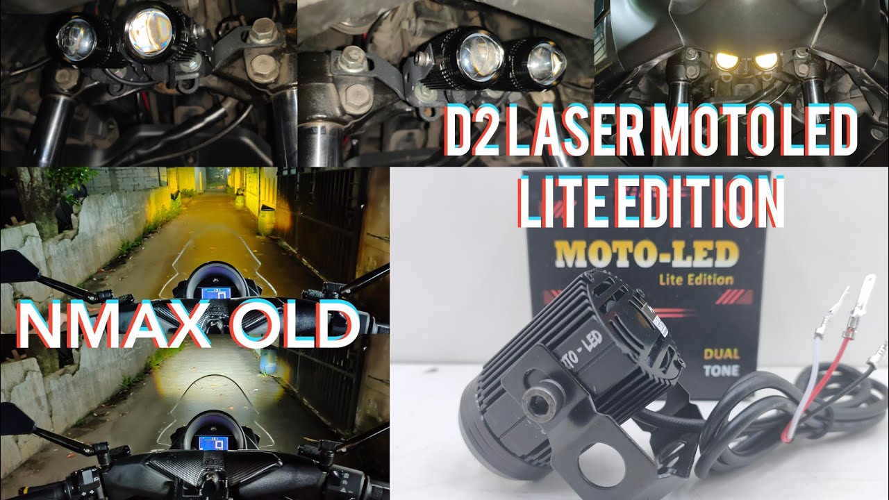 RIEVEW LAMPU D2 LASER MOTO LED LITE EDITION DI NMAX OLD @aderiyan29 ...