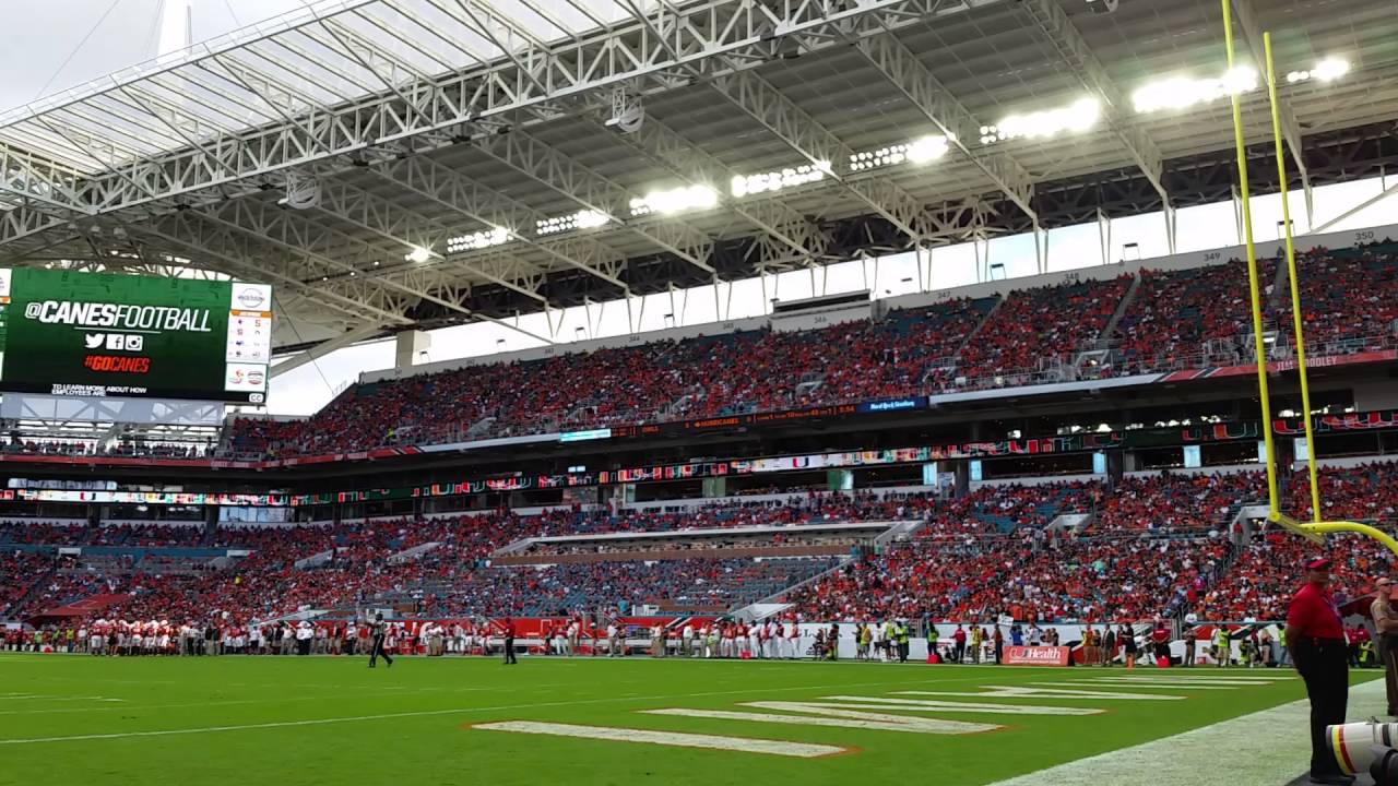 Pre-game at Joe Robbie Hard Rock Stadium - Miami vs. FAU - Sept. 10 ...