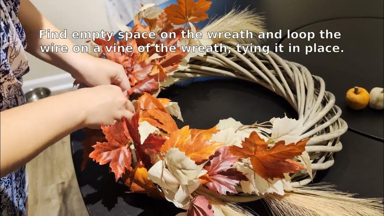 Create Your Own Fall Wreath - YouTube