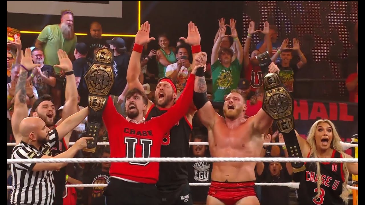 Chase U Finally Wins TAG Championships Again NXT Aug.13 Review - YouTube