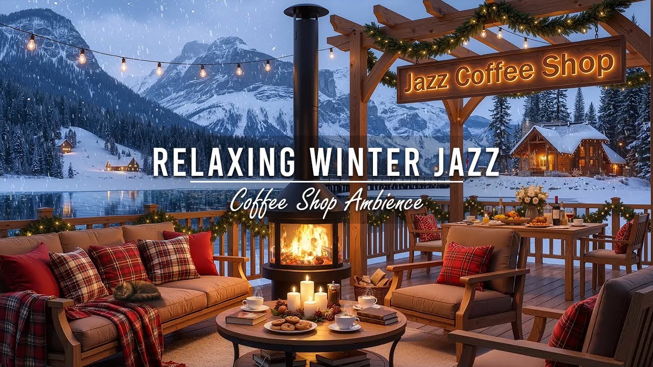 Relaxing Winter Jazz Music ⛄ Cozy Coffee Shop Ambience & Smooth Jazz ...