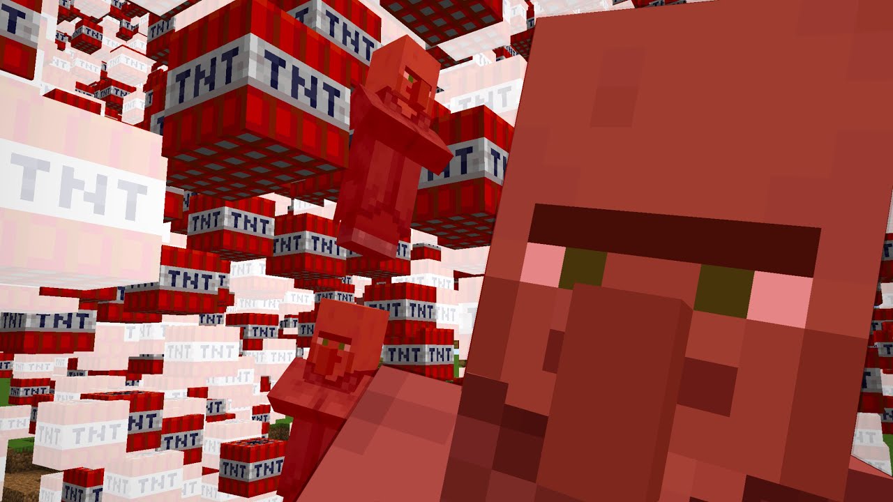 Brutally torturing minecraft villagers because I hate them - YouTube