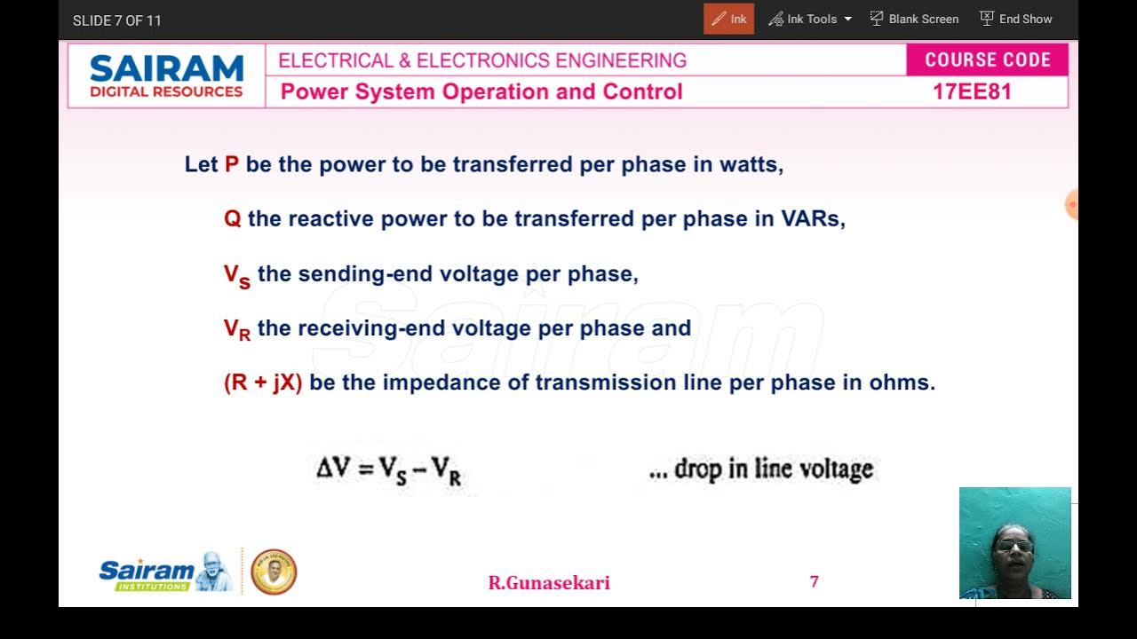 Lecture video14_17EE81_Module-4_Methods of Voltage Control,Dependence of voltage on Q_R ...