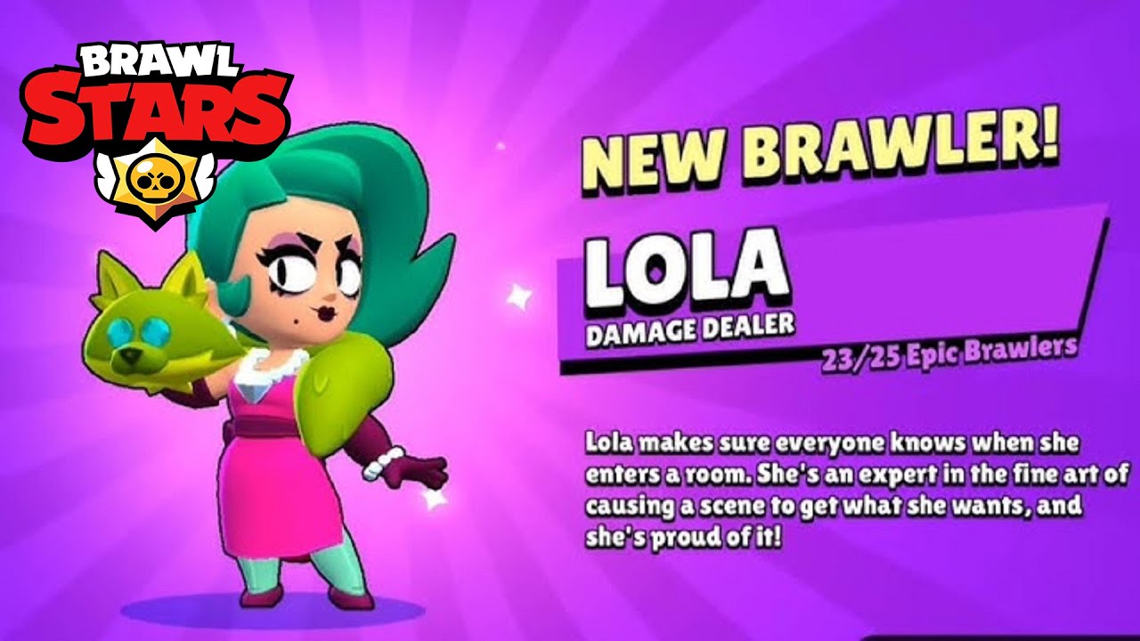 JOGANDO BRAWL STARS 88 NOVA BRAWLER LOLA ♡ ♥ - YouTube