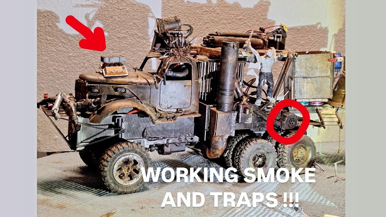 RC War Rig from MAD MAX w/ Working double engine and exhaust 💀 - YouTube