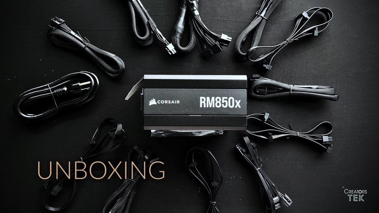 Corsair RM 850x Unboxing - YouTube
