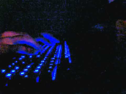 Razer Blackwidow Ultimate MX Blue Typing test sound - YouTube