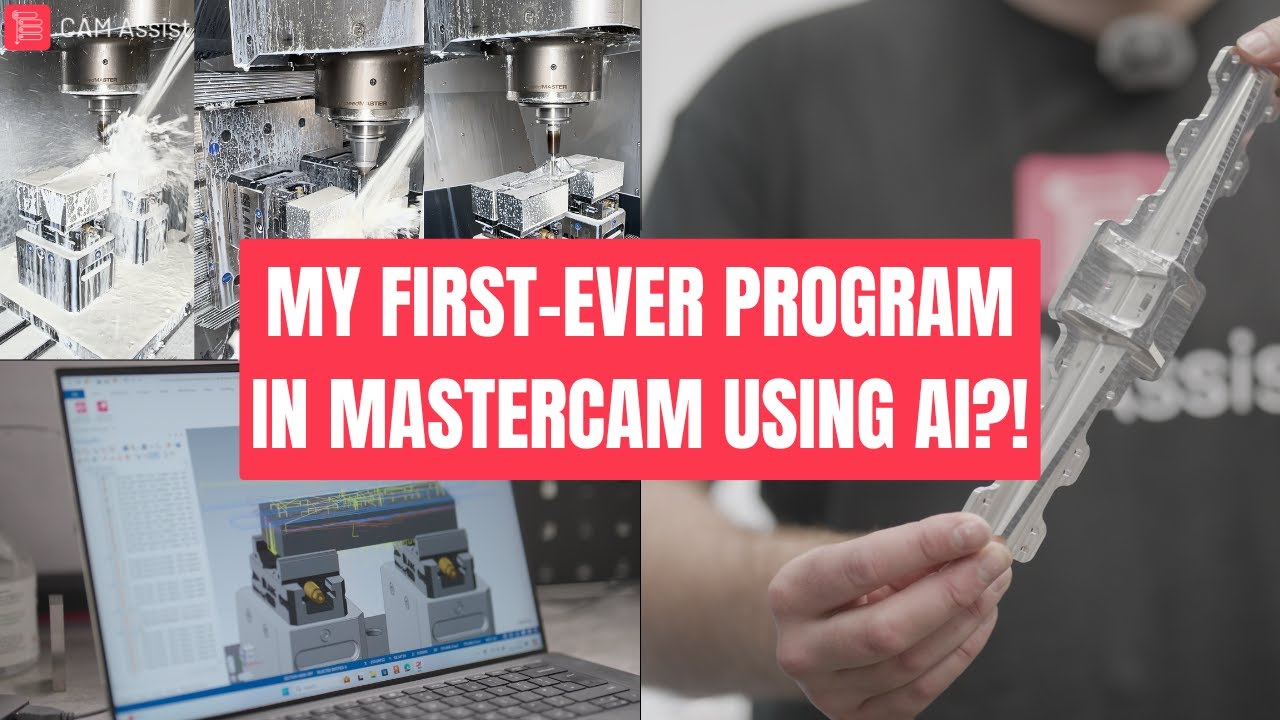 My first-ever program in Mastercam using AI?! - YouTube