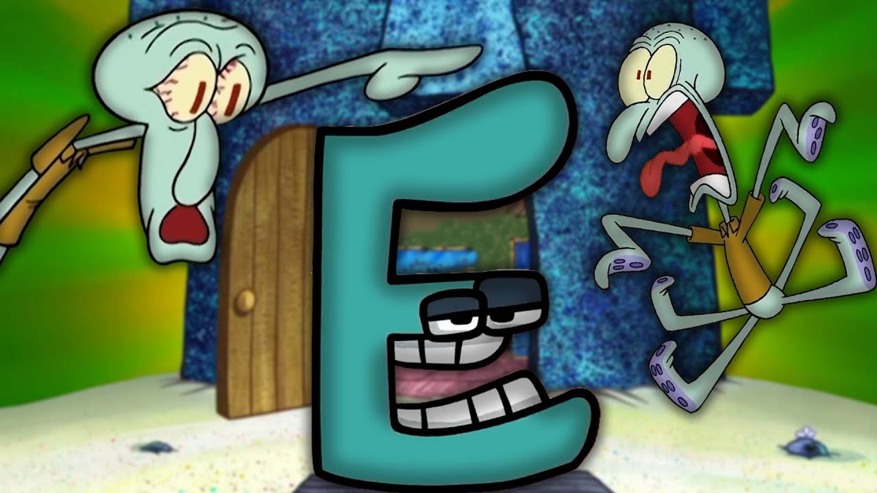 WOW Squidward KICKS OUT Dr Livesey Walk Alphabet Lore Letter E of his ...