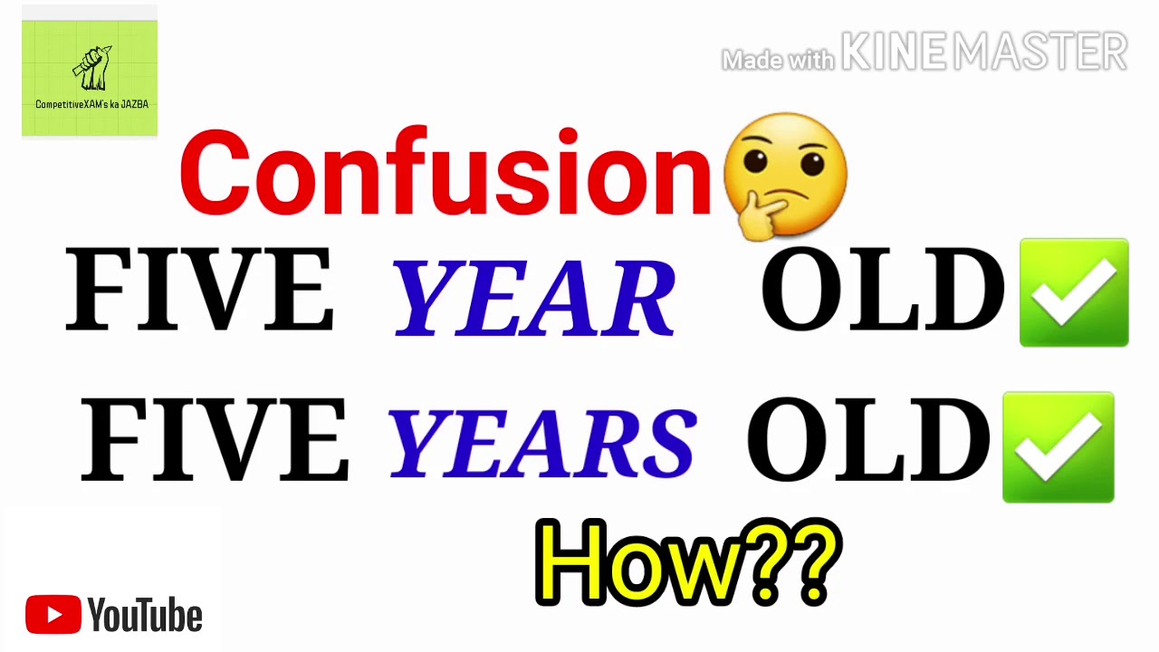 Difference between YEAR /YEARS | WHEN TO USE YEAR/YEARS| IN HINDI | # ...