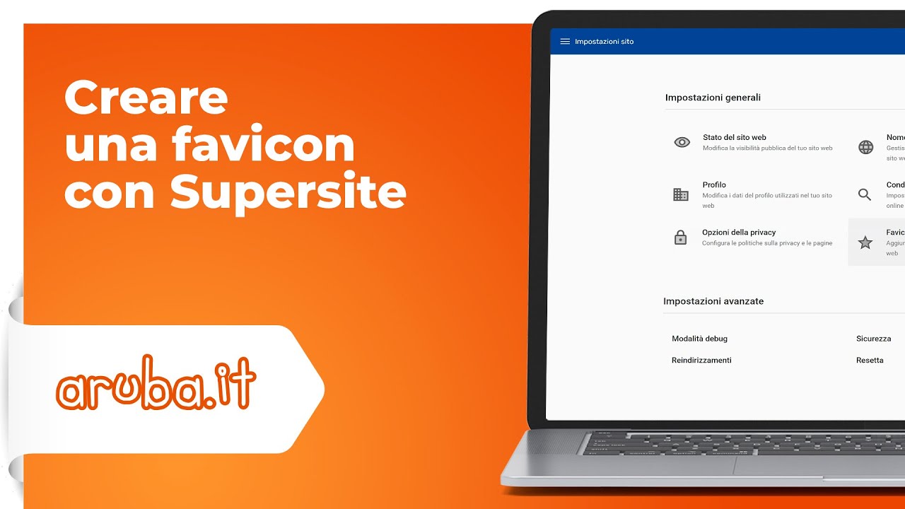 Creare una favicon con Supersite - YouTube