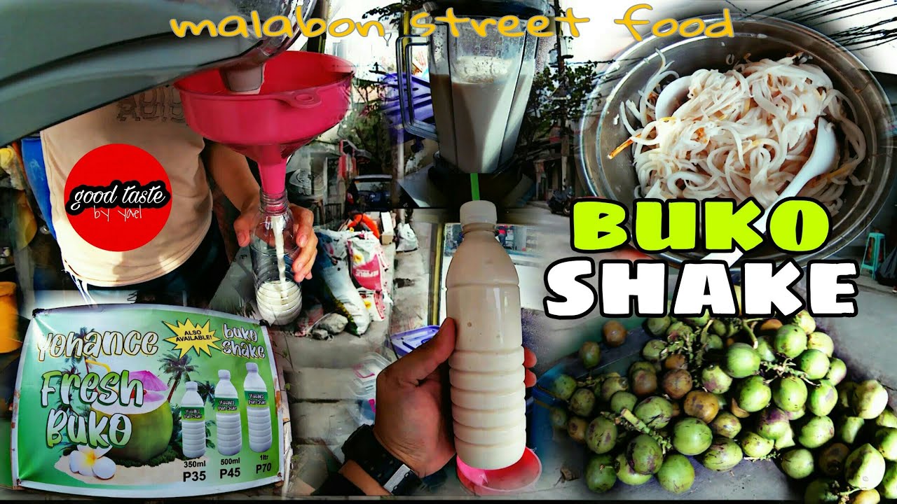 MASARAP AT FRESH NA BUKO SHAKE SA MALABON | FILIPINO STREET FOOD - YouTube