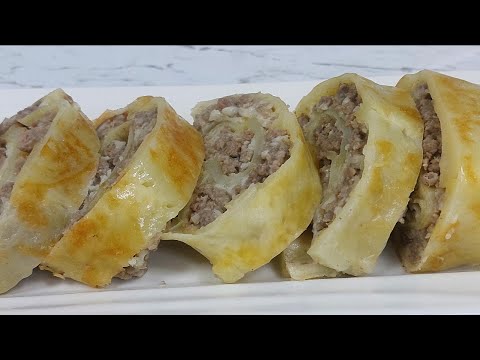 ƏTLI VƏ KARTOFLU RULET.LƏZZƏTLİ VƏ MÖHTƏŞƏM ƏTLİ KARTOFLU RULET RESEPTİ.