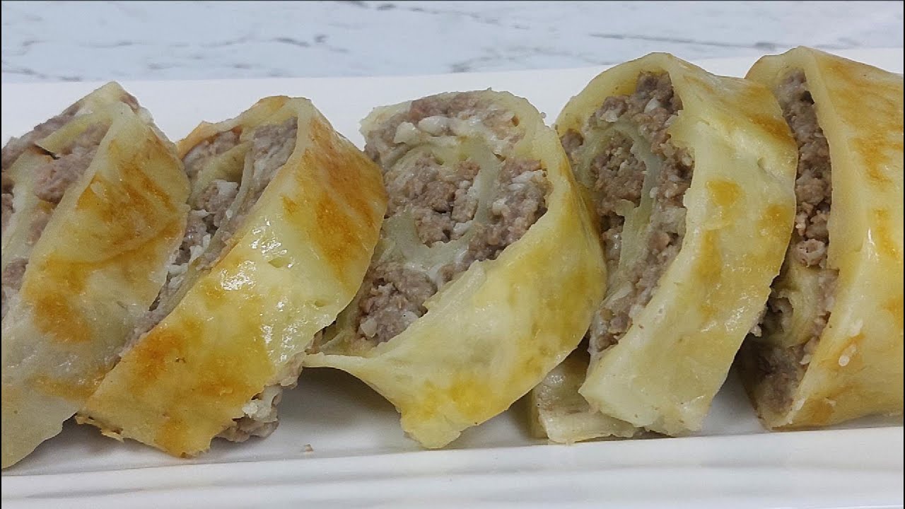 ƏTLI VƏ KARTOFLU RULET.LƏZZƏTLİ VƏ MÖHTƏŞƏM ƏTLİ KARTOFLU RULET RESEPTİ ...