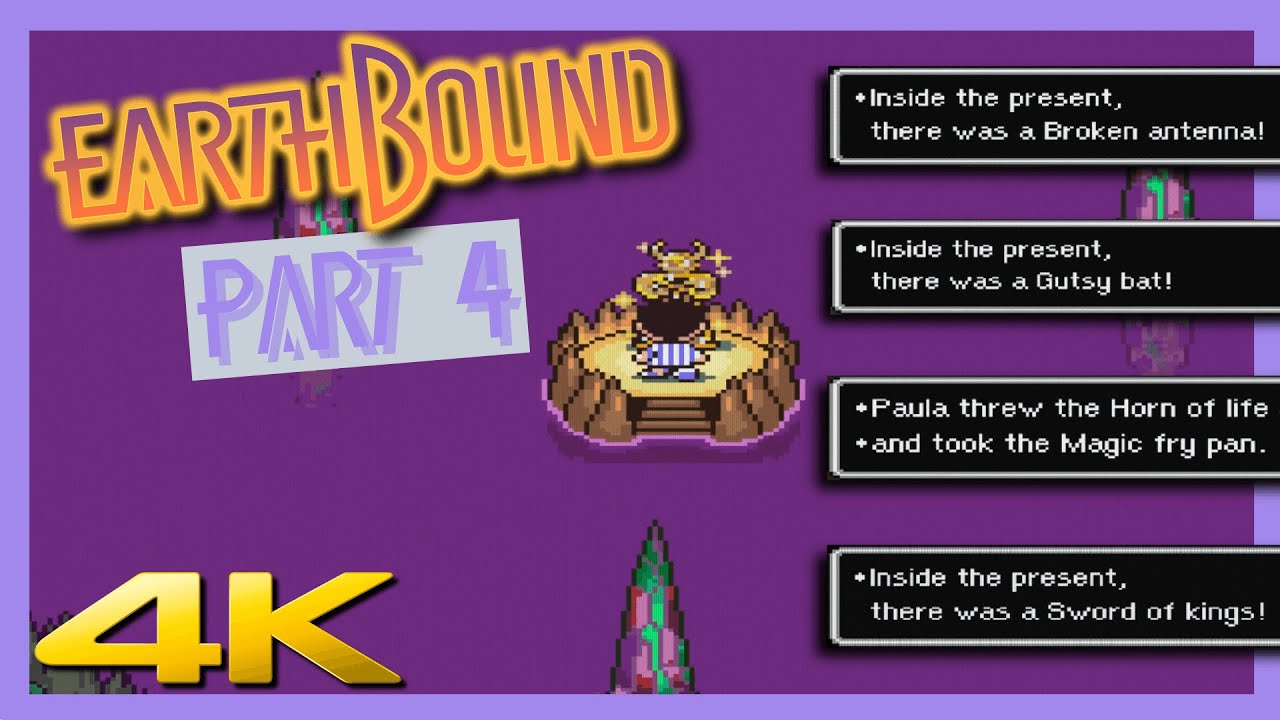 ⭐ EARTHBOUND - 4 OF 4 | 4K/60ᶠᵖˢ | SNES | #earthbound #rpg #walkthrough ...