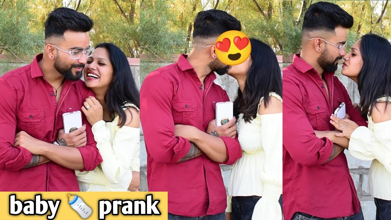 baby prank | prank on girlfriend 🤩 | gone romantic 😍 | veer Samrat vlog - YouTube