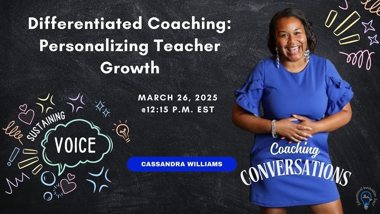 Differentiated Coaching: Personalizing Teacher Growth - YouTube