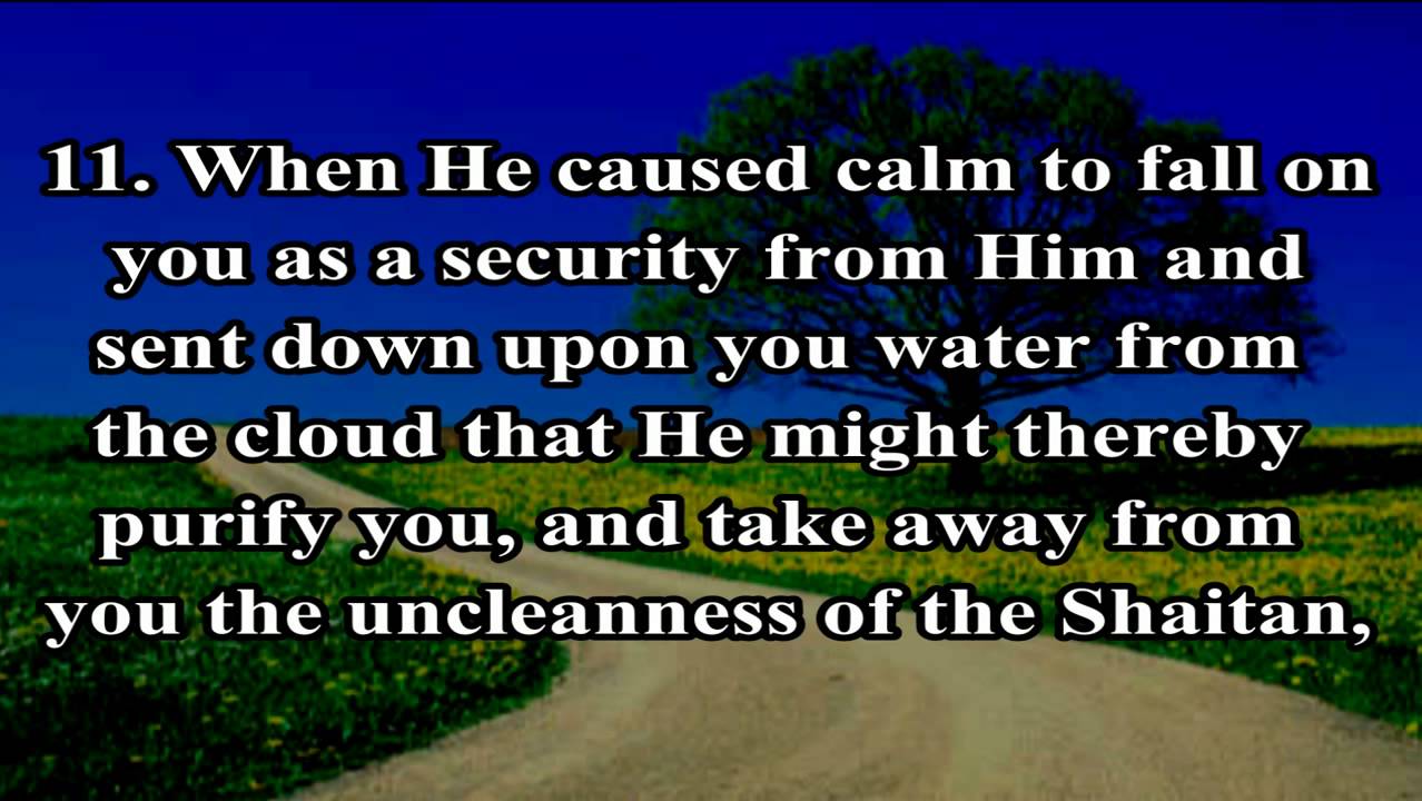 Surah 8 Al Anfal The Spoils of War Verses 1 30