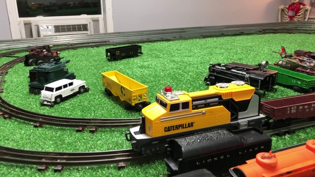 MARX HAND CAR MOTOR / CATERPILLAR DIESEL LOCOMOTIVE / FINISHED AND ...