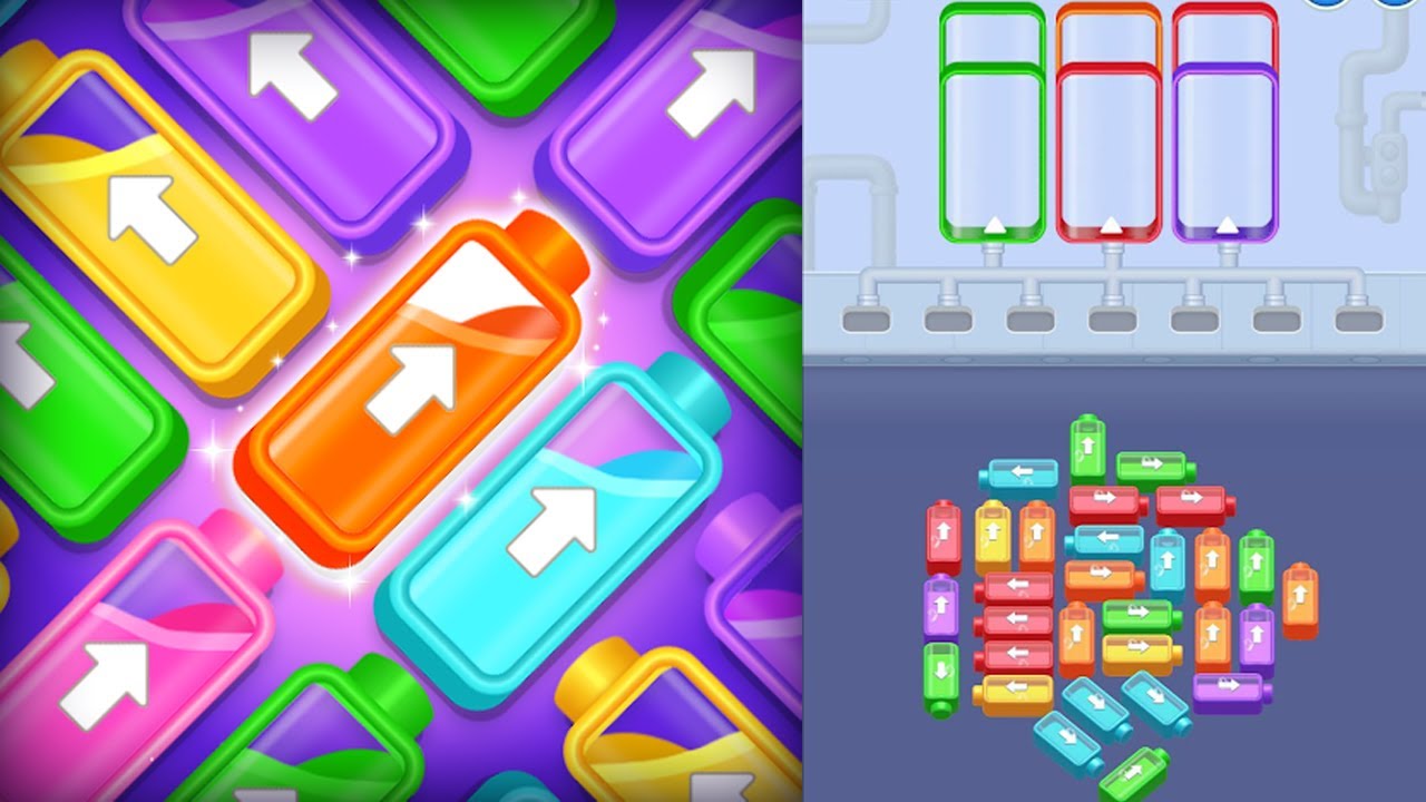 Bottle Match Go 1-10 Levels, Gameplay, Walkthrough | [IOS - Android] By ...