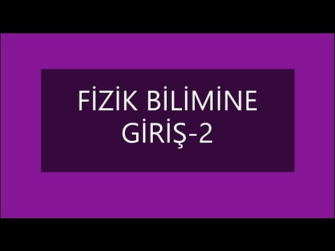 FİZİK BİLİMİNE GİRİŞ-2 | EBA 9.SINIF FİZİK KAZANIM KAVRAMA TESTLERİ