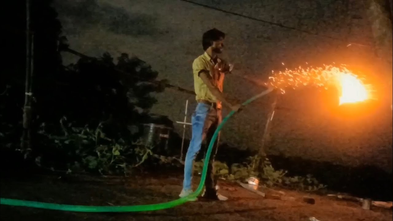 Dipawali special rocket launch in pipe - YouTube