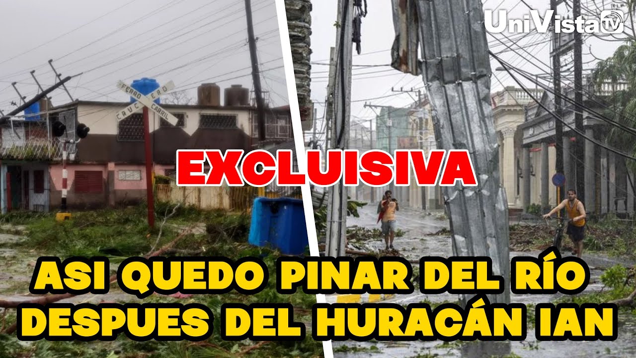 Huracán Ian destroza Pinar del Río - YouTube