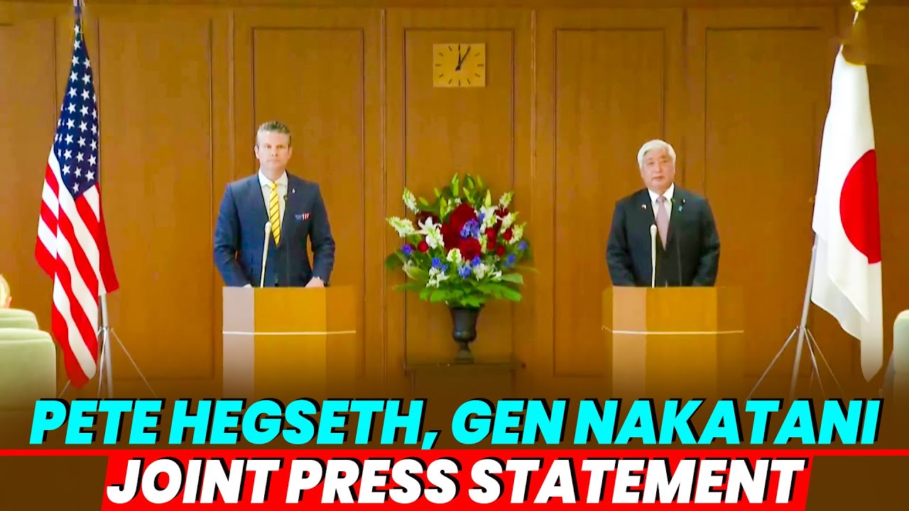 Defence Secretary Hegseth, Japanese Defence Minister hold joint Press ...