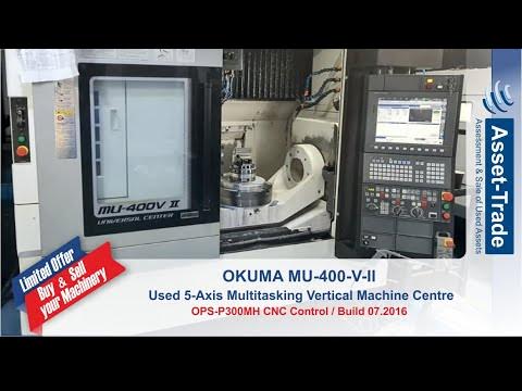 OKUMA-Series-MU-400V-ii-5-Axis-Vertical-Machining-Center - YouTube
